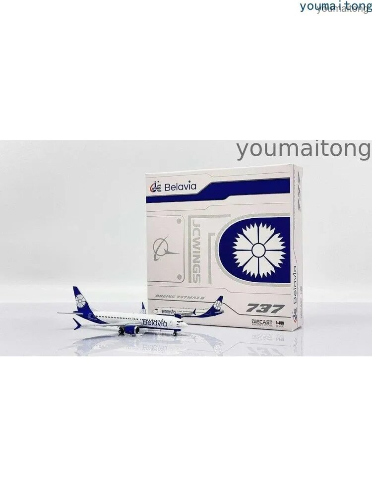 JC Wings 1:400 Belarus Air B737 Max8 EW-528PA Сплавная модель