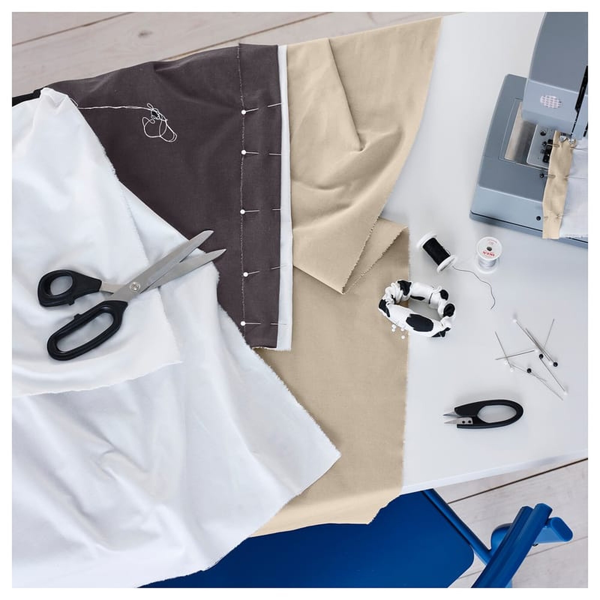 Ткань IKEA DITTE 305.858.30, интерьерная, хлопок, 150 см x 300 см, белая
