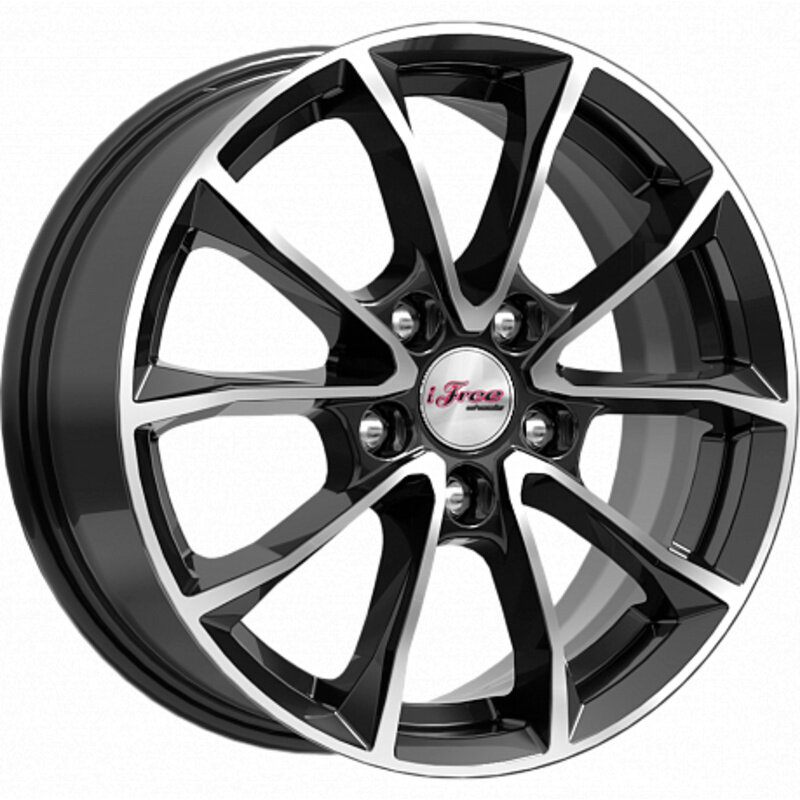 Литой колесный диск iFree Джет (КС914) 6,5x16/5x108 ET50 D63,35 Блэк Джек