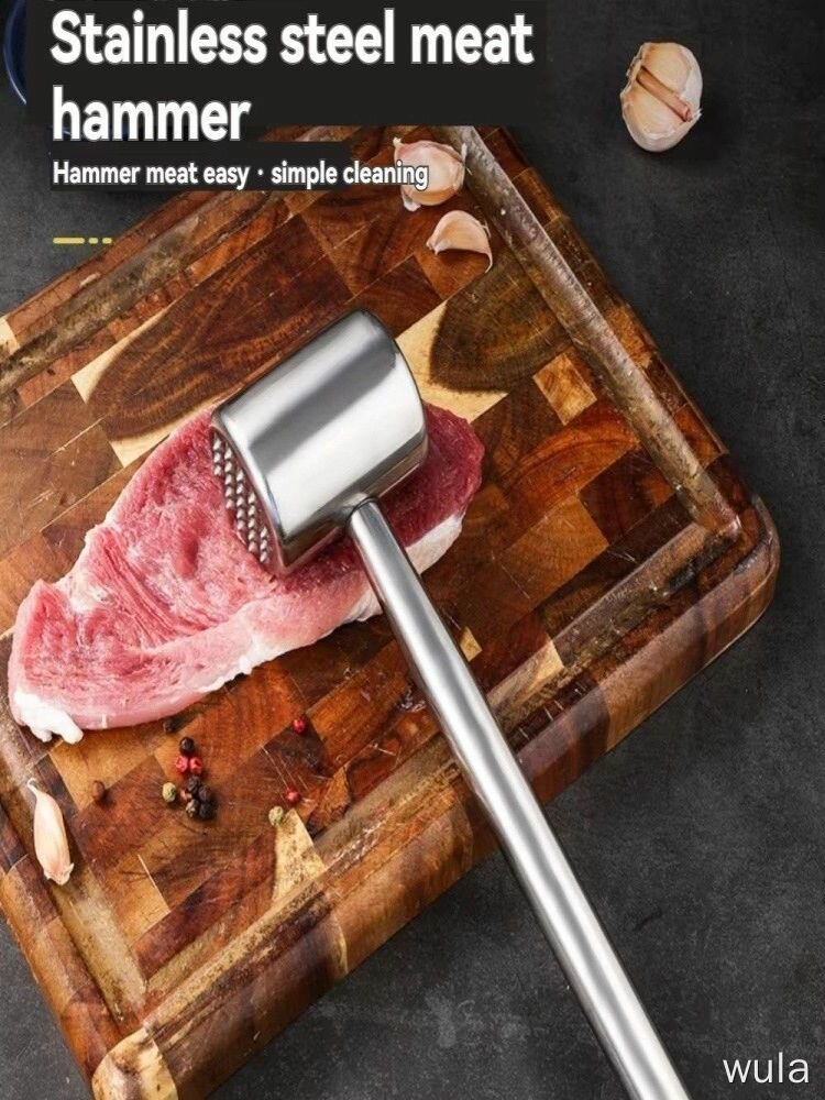 Тендерайзер для мяса, с отверстиями, 26 см, диаметр 5 см, для кухни, механический — фото 1
