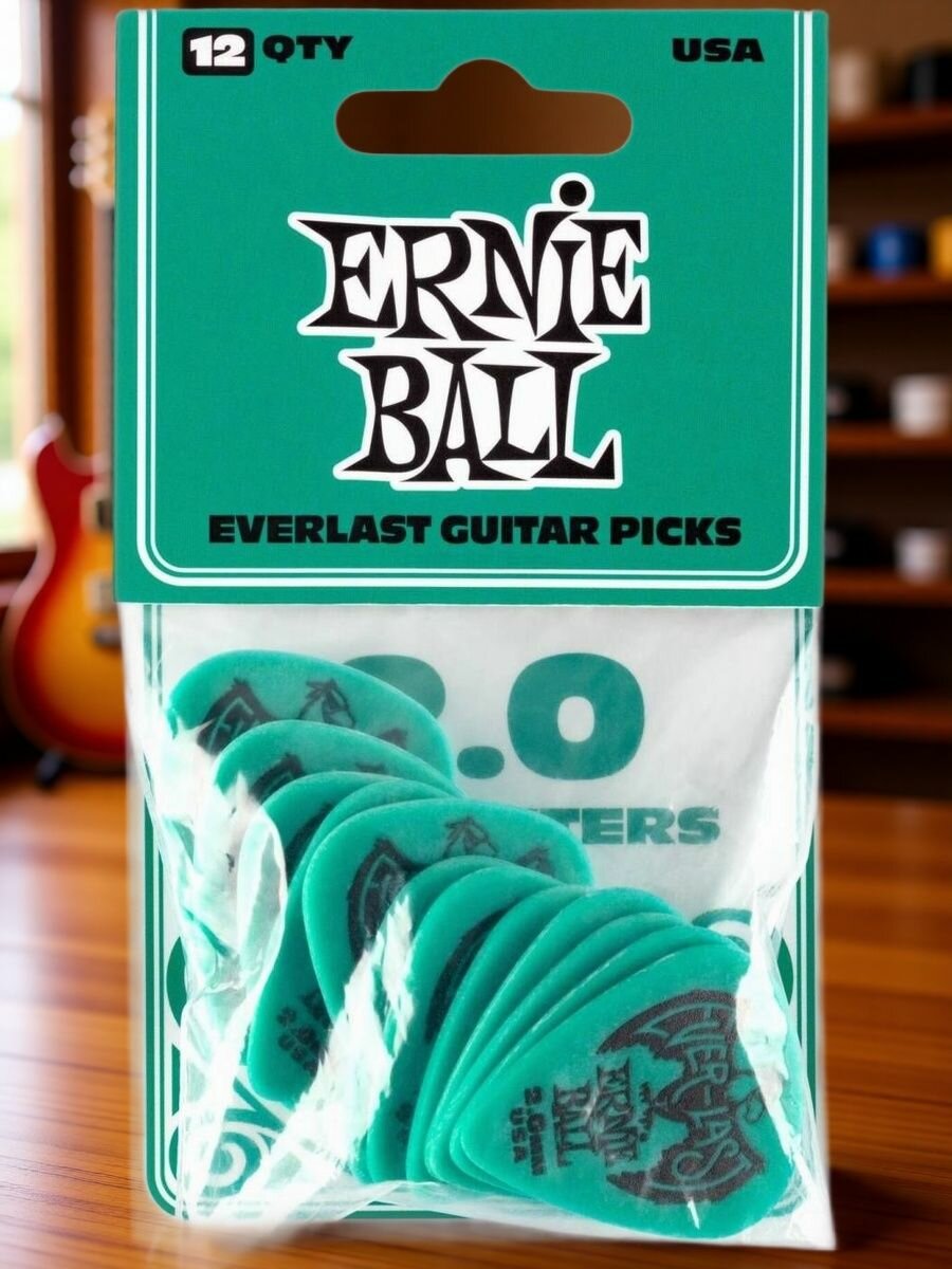 Ernie Ball 9196 Everlast - Набор медиаторов 12 шт.