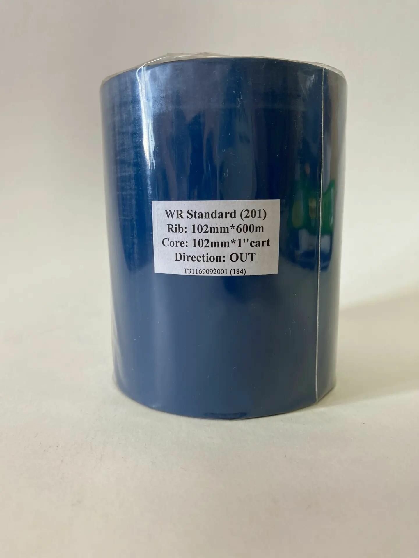 Риббон 102 мм х 600 м Черный Wax/Resin (201) вт. 1" OUT, 1 рулон