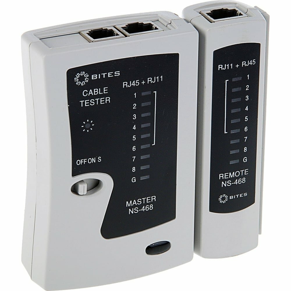 Сетевой тестер кабеля 5bites UTP/FTP/STP RJ45, TEL RJ11/12 LY-CT005 — фото 1