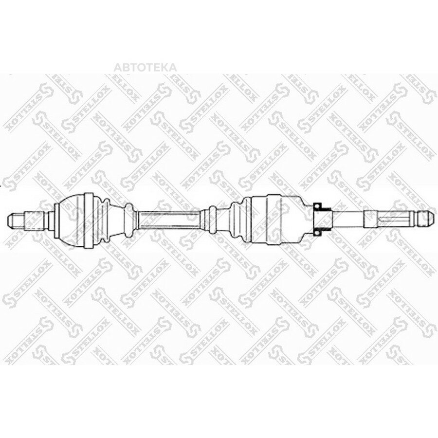 Привод правый 940mm 21730 STELLOX 1581775SX CITROEN C4, PEUGEOT 307 1.4-2,0i/HDi 02->