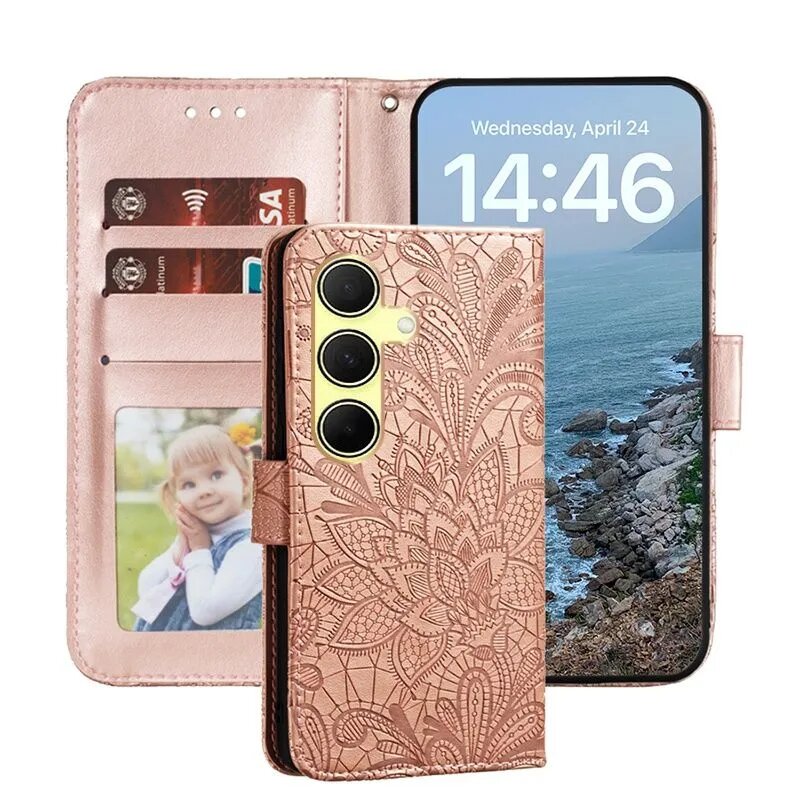 Чехол книжка на Samsung Galaxy A25 5G чехол для самсунг a 25 sm-a256f a256 кожаный кошелек женская мода