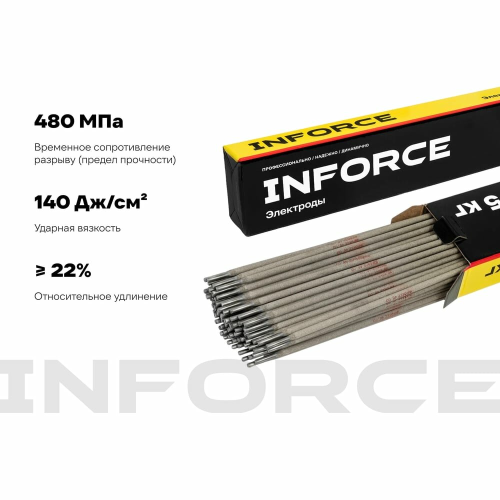 Электроды 46.00 (4 мм; 5 кг) Inforce IWET-4050O-46 — фото 1