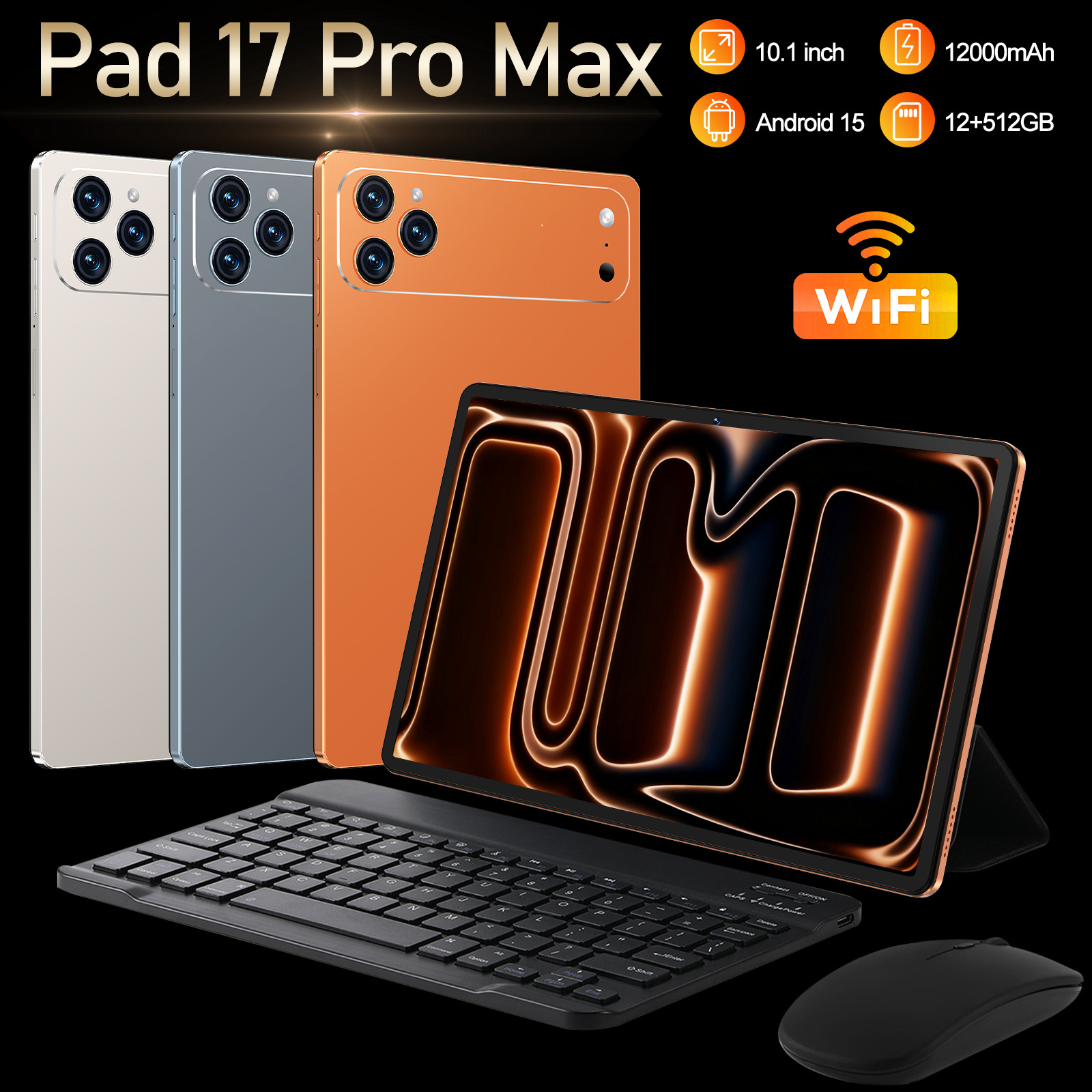 Планшет Pad 17 ProMax, Android, 12ГБ+512ГБ, 10,1", 13 млн пикселей