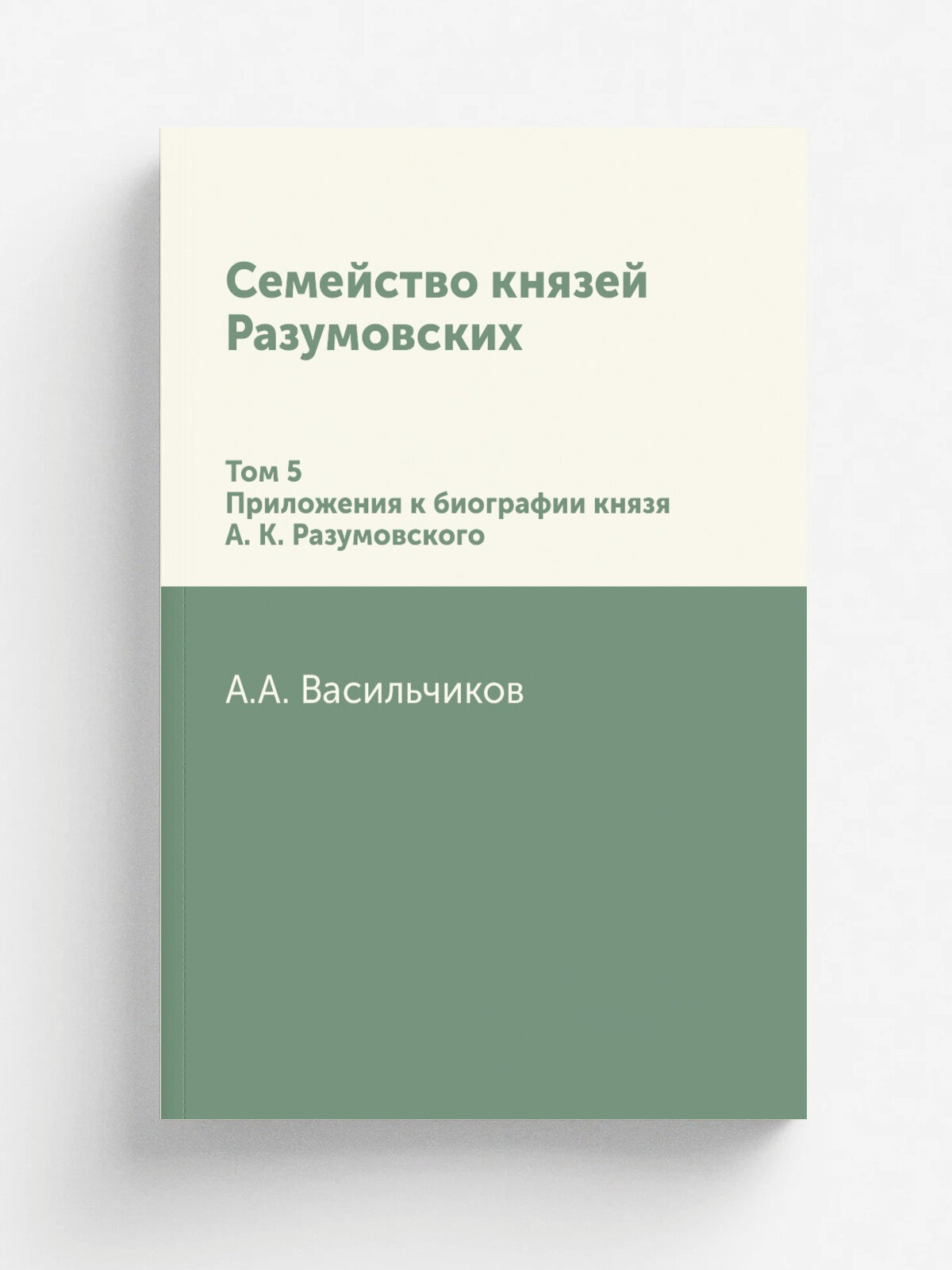 Семейство князей Разумовских. Том 5. Приложения к биографии князя А. К. Разумовского | А. А. Васильчиков | 1894 | С-Петербург | Репринт