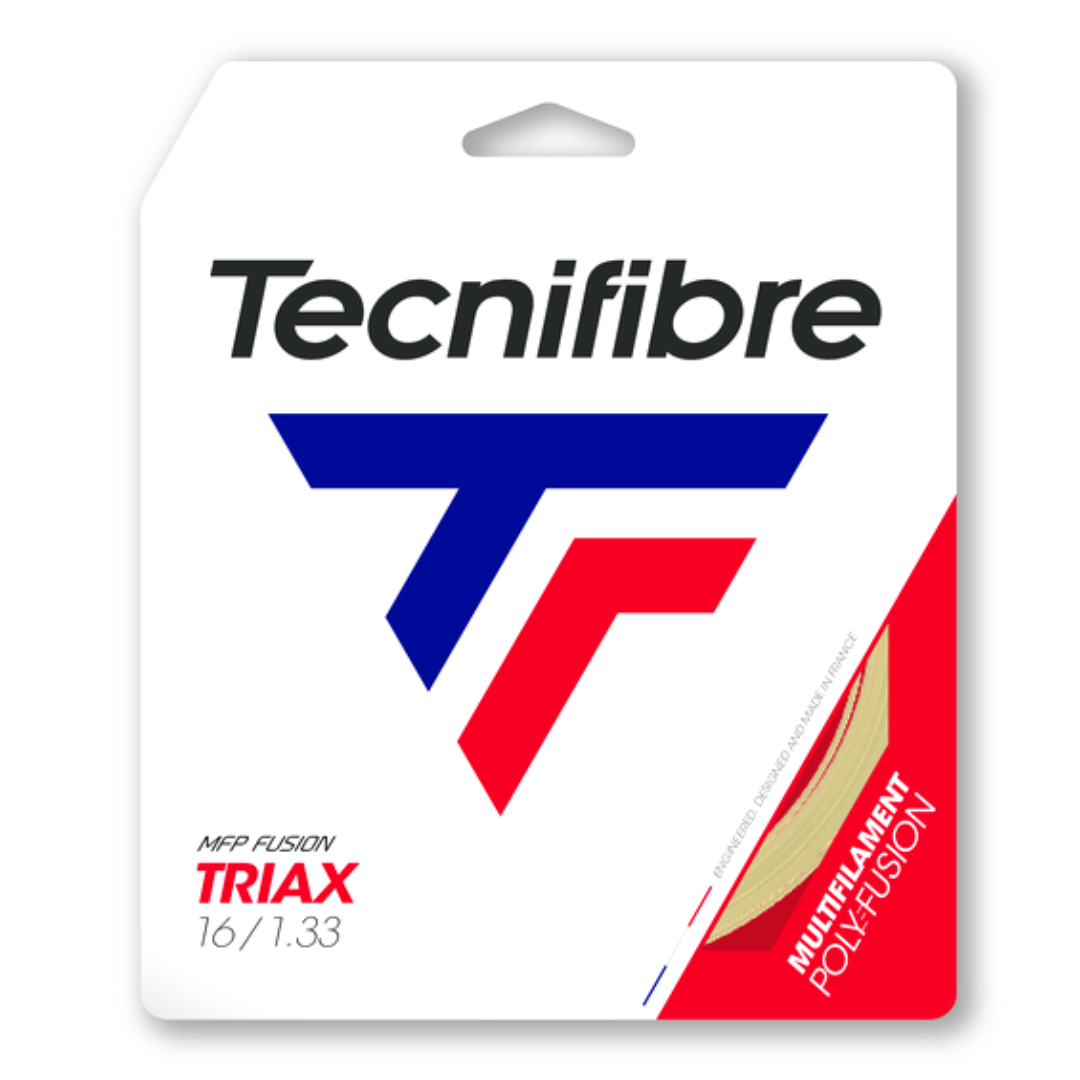 Струна для тенниса Tecnifibre 12m TRIAX, цвет: натуральный, 1.33