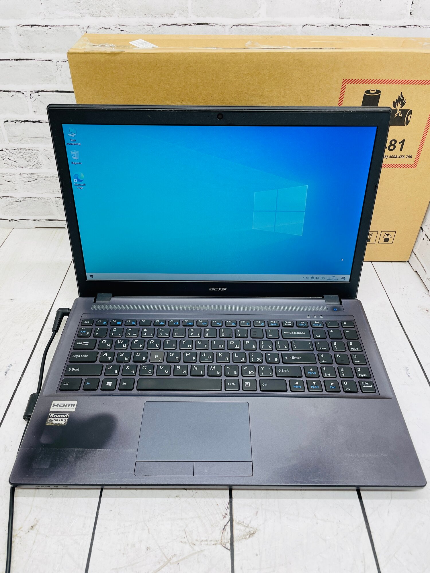 Игровой ноутбук 15,6, DEXP CLV650, Intel Core i3 4000m, 6 Gb DDR3, 240 Gb SSD, GeForce 940