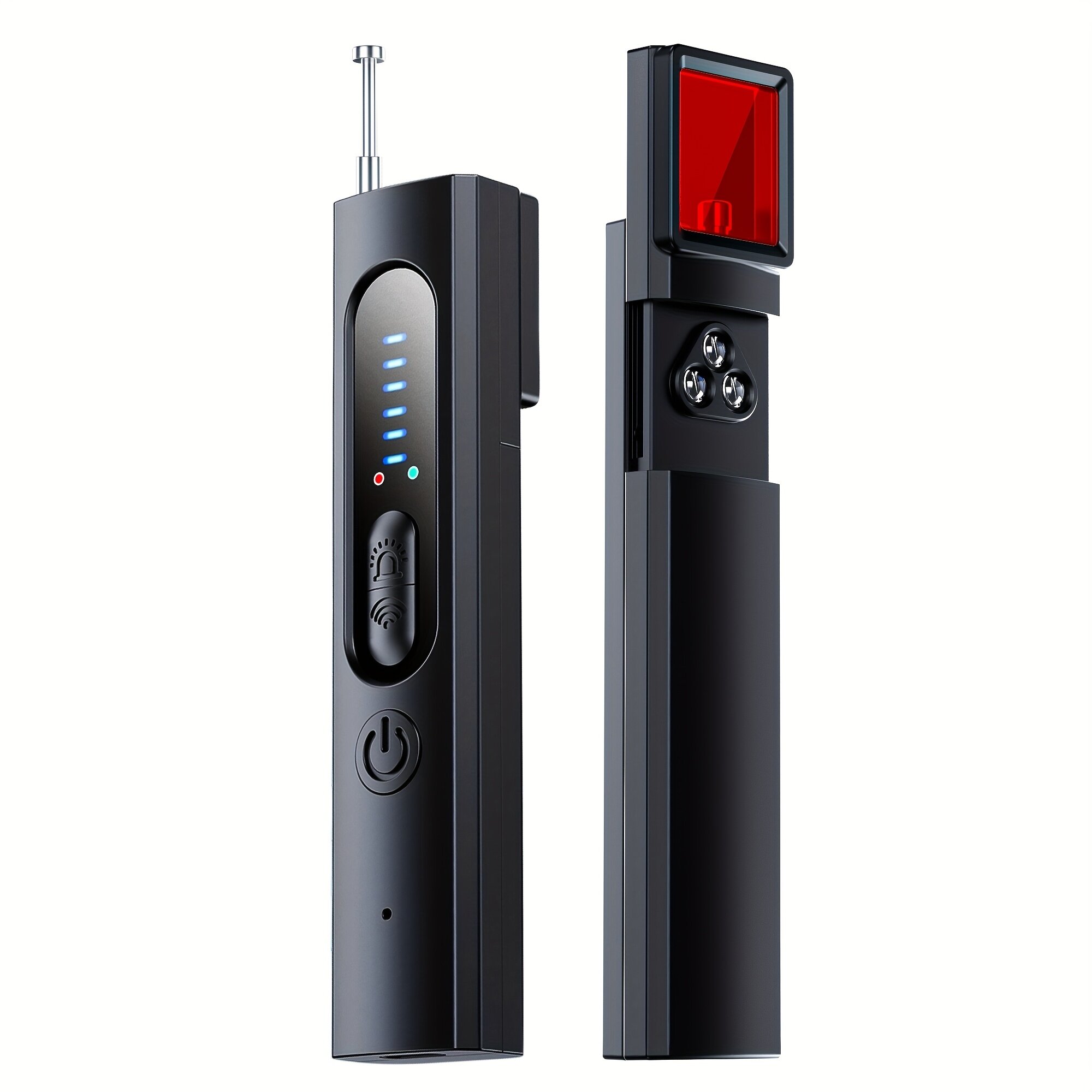 Инфракрасный детектор камер с USB-зарядкой, для поиска GPS-трекеров и скрытых камер, черный