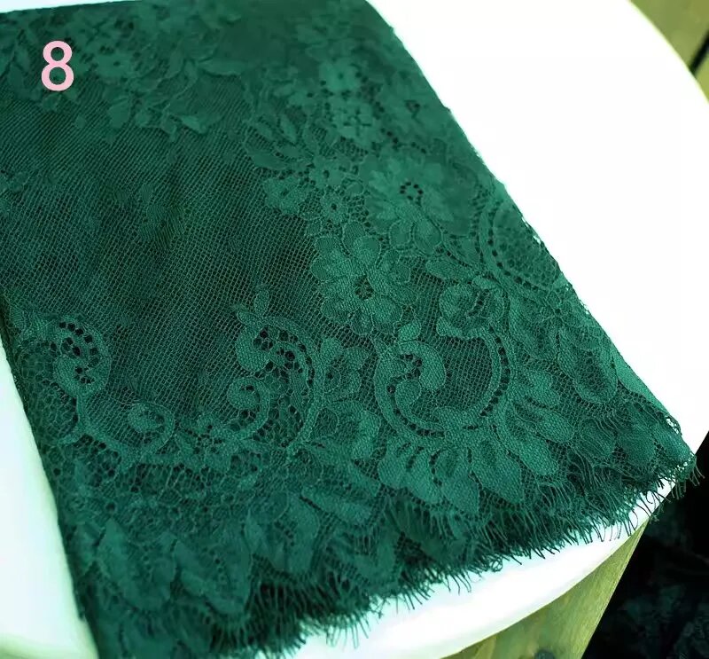 Кружевная лента Coioromls 40см полиэстер/нейлон 3м Зеленый, 8 green, 3Meters price