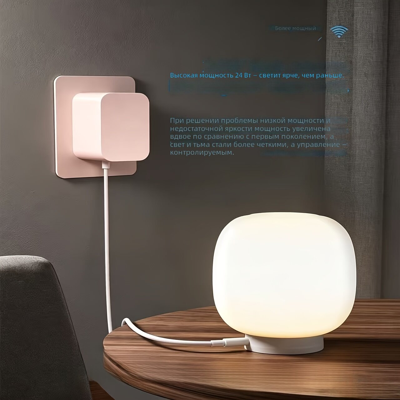 Блок питания 24V 1A 1000mA AC/DC адаптер, разъем 5.5x2.5 мм, белый, для LED лент, камер, динамиков