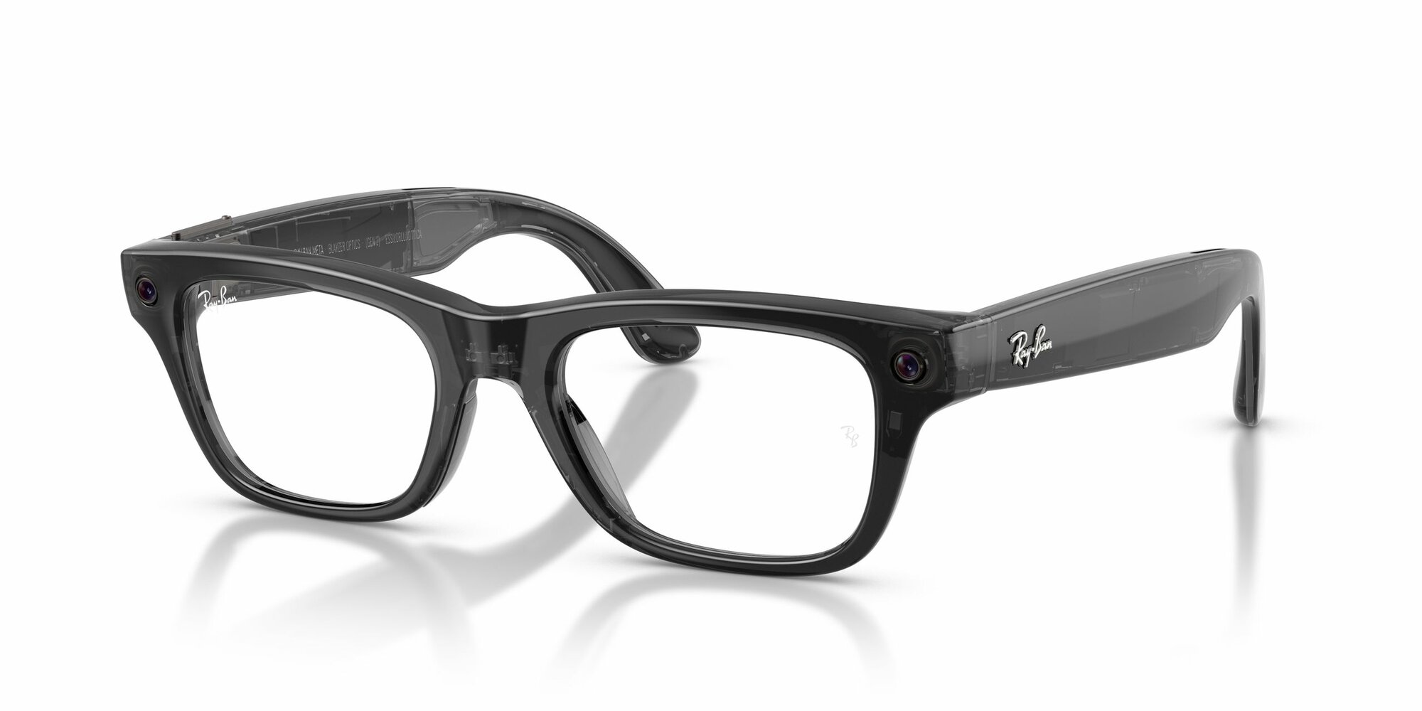 Умные очки Ray-Ban Blayzer Optics, Shiny Transparent Black (155 - 54) gen 2
