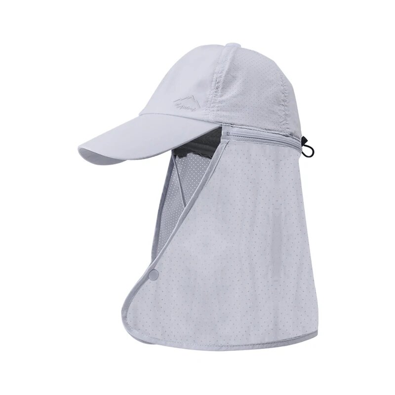 Летняя бейсболка Xinbaoguan для рыбалки из полиэстера Серый, Light gray