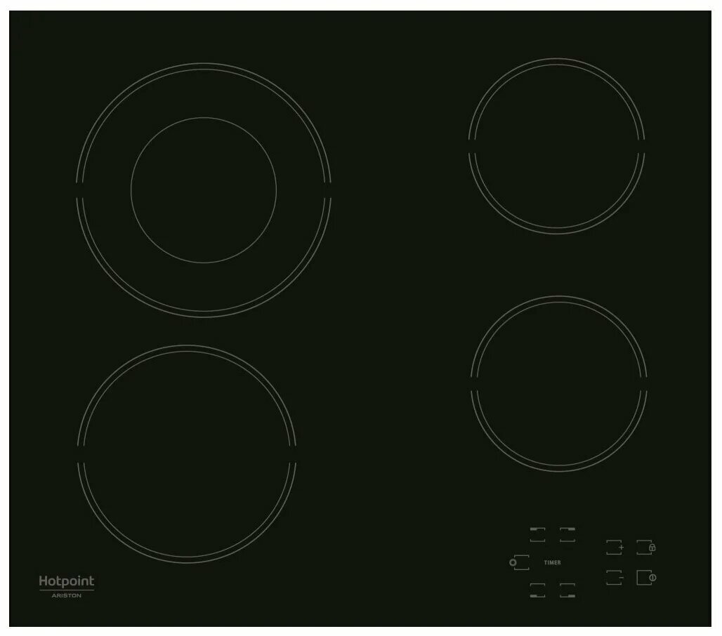 Электрическая варочная панель Hotpoint-Ariston HR 622 C, черный