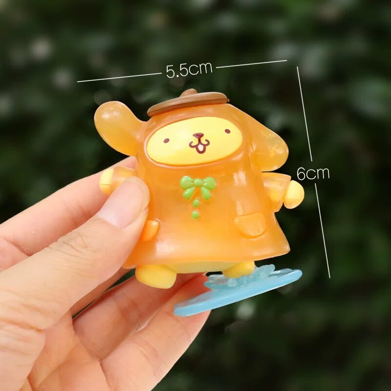 Новая серия дождевиков Kuromi Cinnamoroll Pochacco: фигурки в слепых коробках, настольные украшения, модные новые