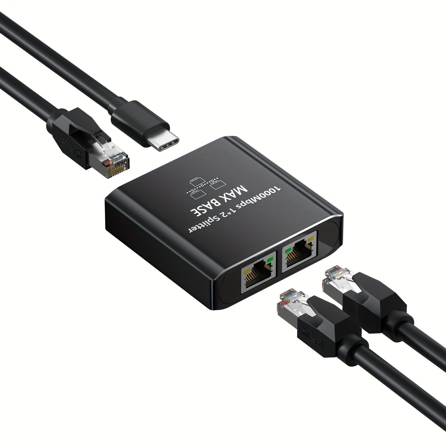 2025 Gigabit PoE Ethernet сплиттер 2/3/4 порта с USB питанием, поддержка кабелей Cat5/5e/6/7/8, до 4 устройств, модель Bir-iki Dönüştürücü Ağ Kablosu