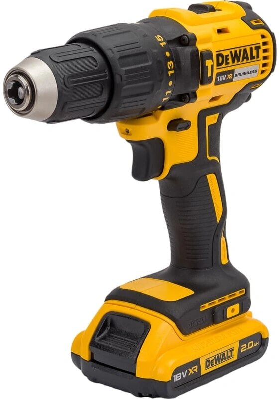 Дрель-шуруповерт DeWalt DCD778D2T-QW 340Вт аккум. патрон: быстрозажимной (кейс в комплекте)