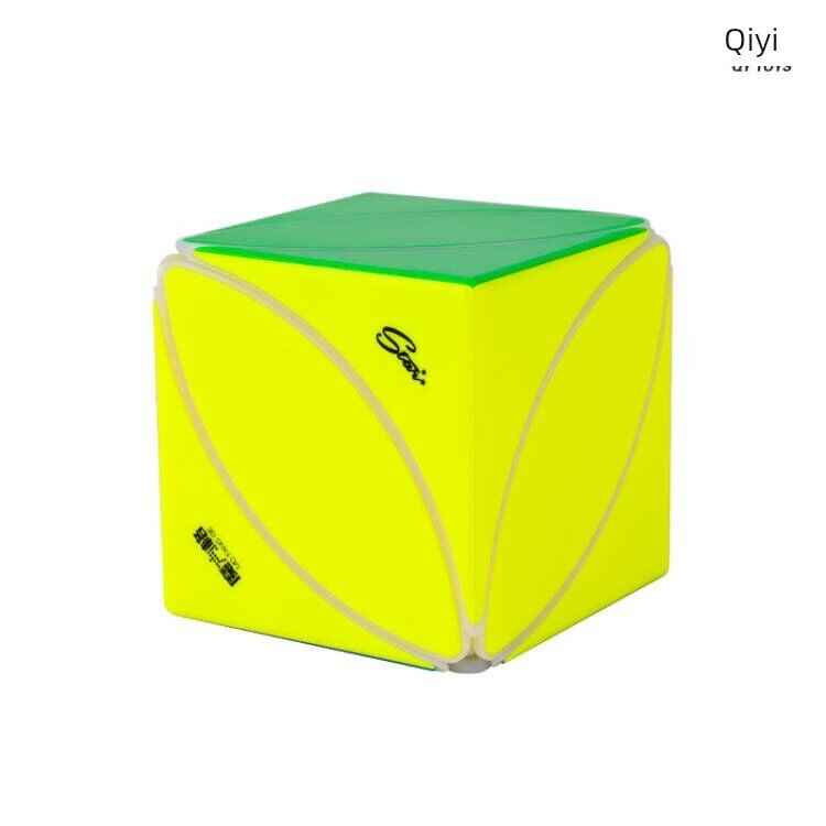 Пазл-куб 3x3 с трехцветным кленовым листом, обучающая игрушка с натуральным дизайном