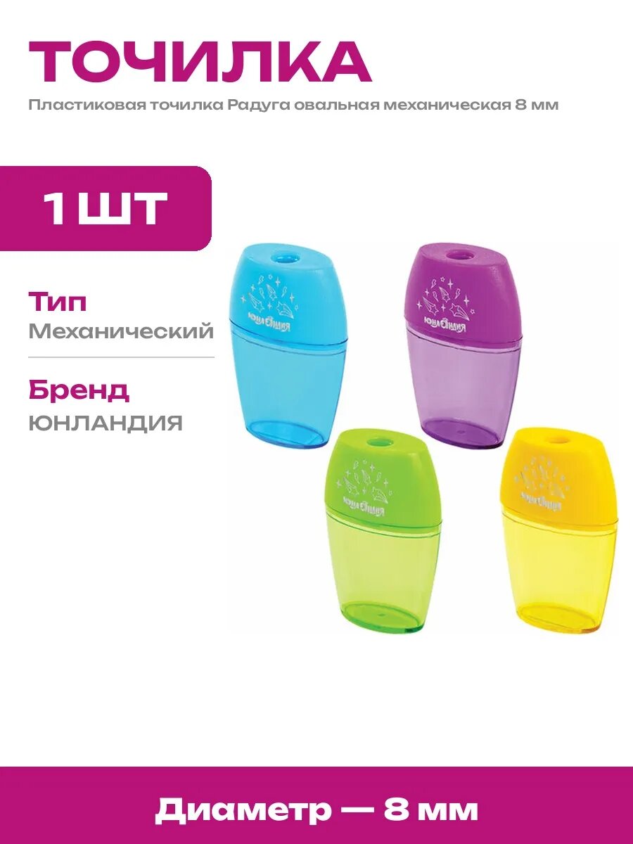 Точилка для карандашей с контейнером механическая ручная