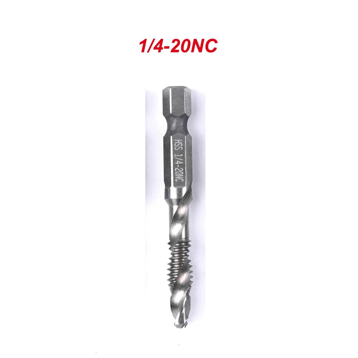 CHEERBRIGHT 1/4' Шестигранный HSS Композитный Метчик Сверло 8-32NC белый