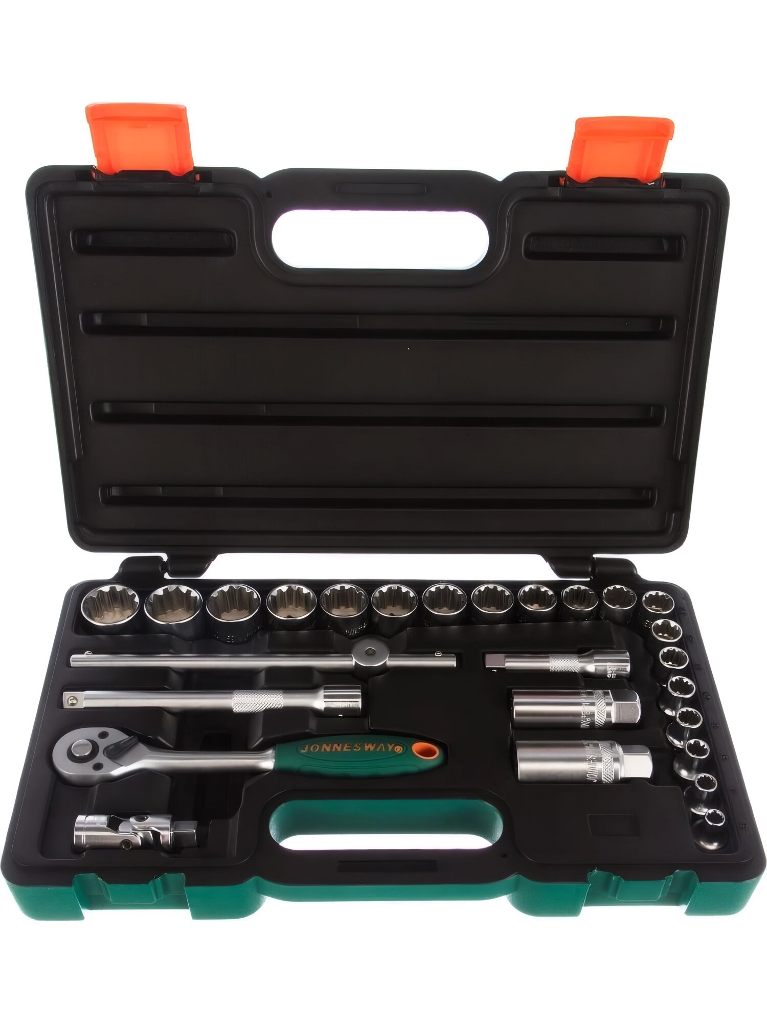 Набор головок торцевых Super Tech 3/8"DR, с аксессуарами, 26 предметов JONNESWAY S68H3126S