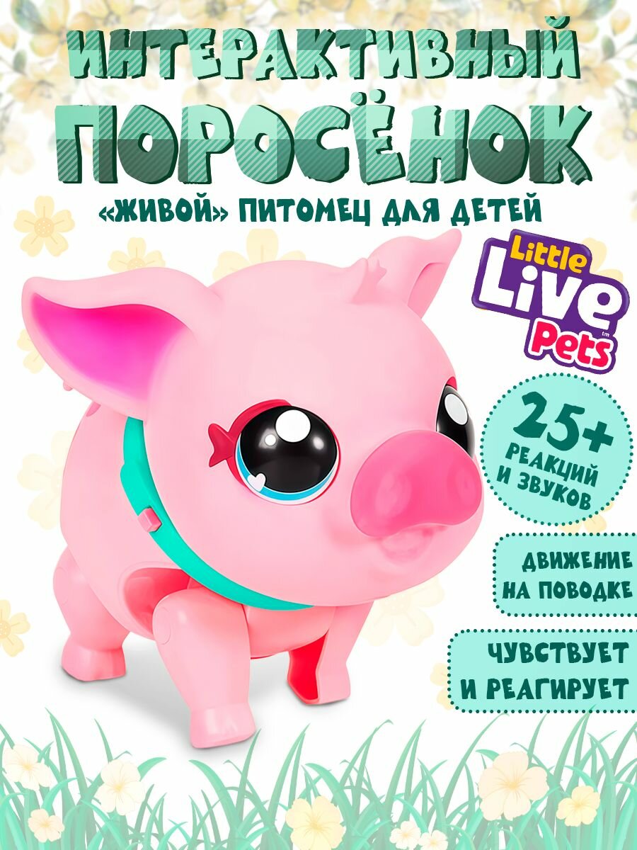 Интерактивная игрушка Little Live Pets "Поросенок Мини-Пиг Piggly" Moose