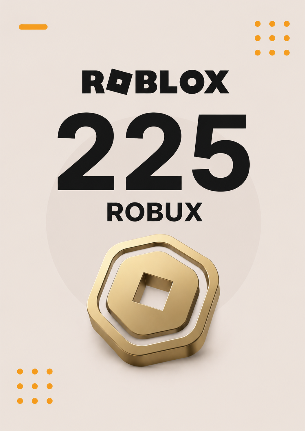 Подарочная карта на 225 Робуксов | Роблокс пополнение | Robux GiftCard |
