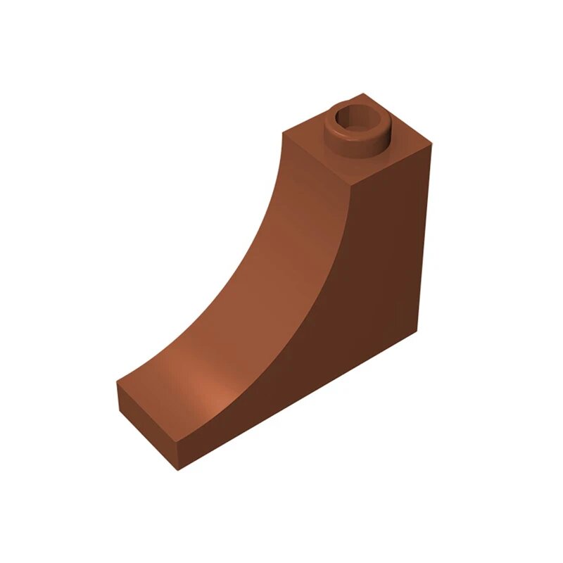 GOBRICKS 18653, 10 шт, Арочные кирпичи 1x3x2 Коричневый, 083