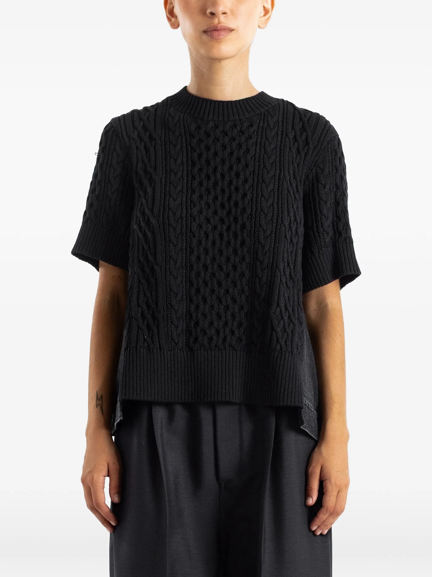 Свитер Denim-panel sweater