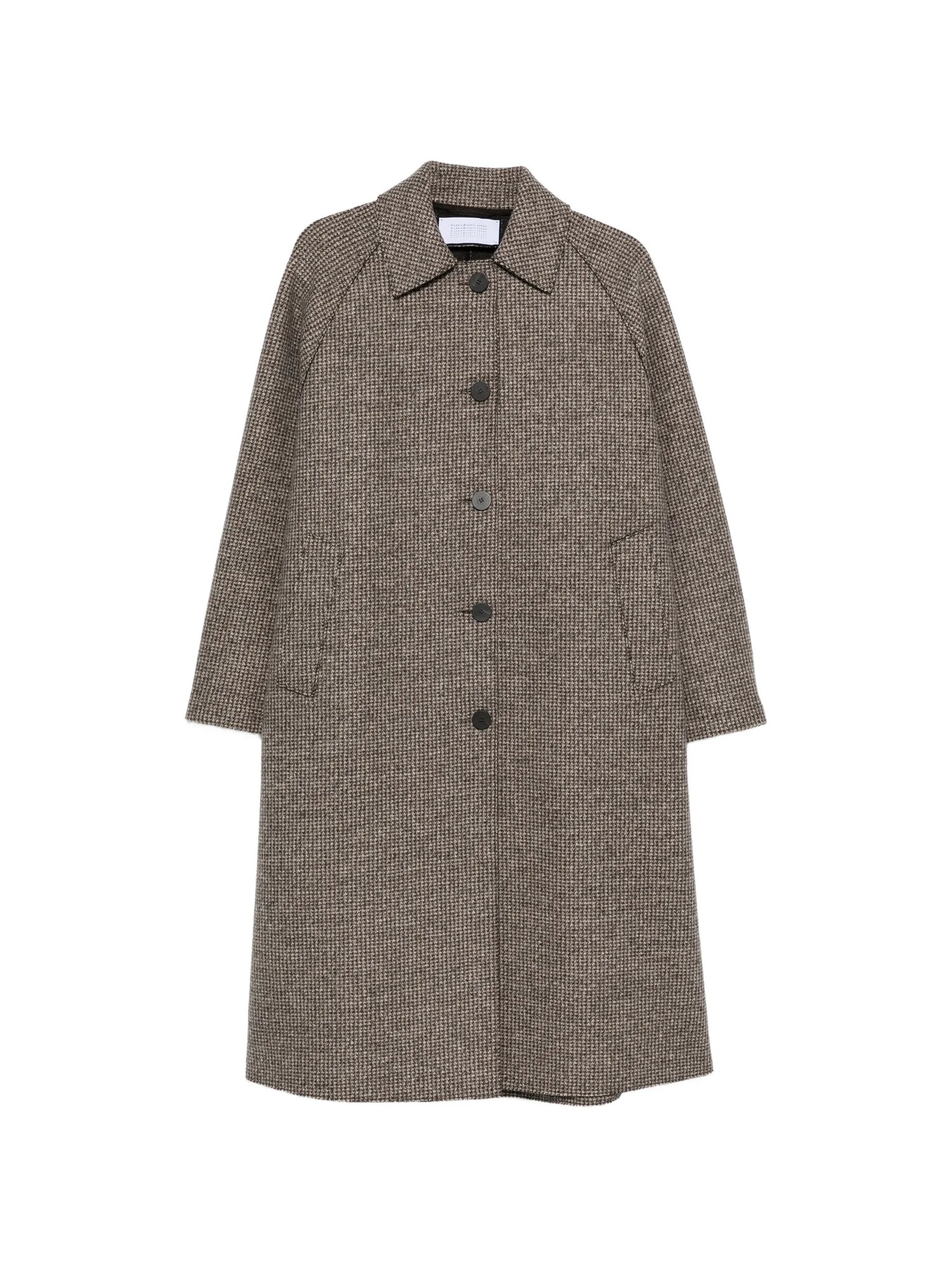 Пальто Houndstooth-pattern single-breasted coat