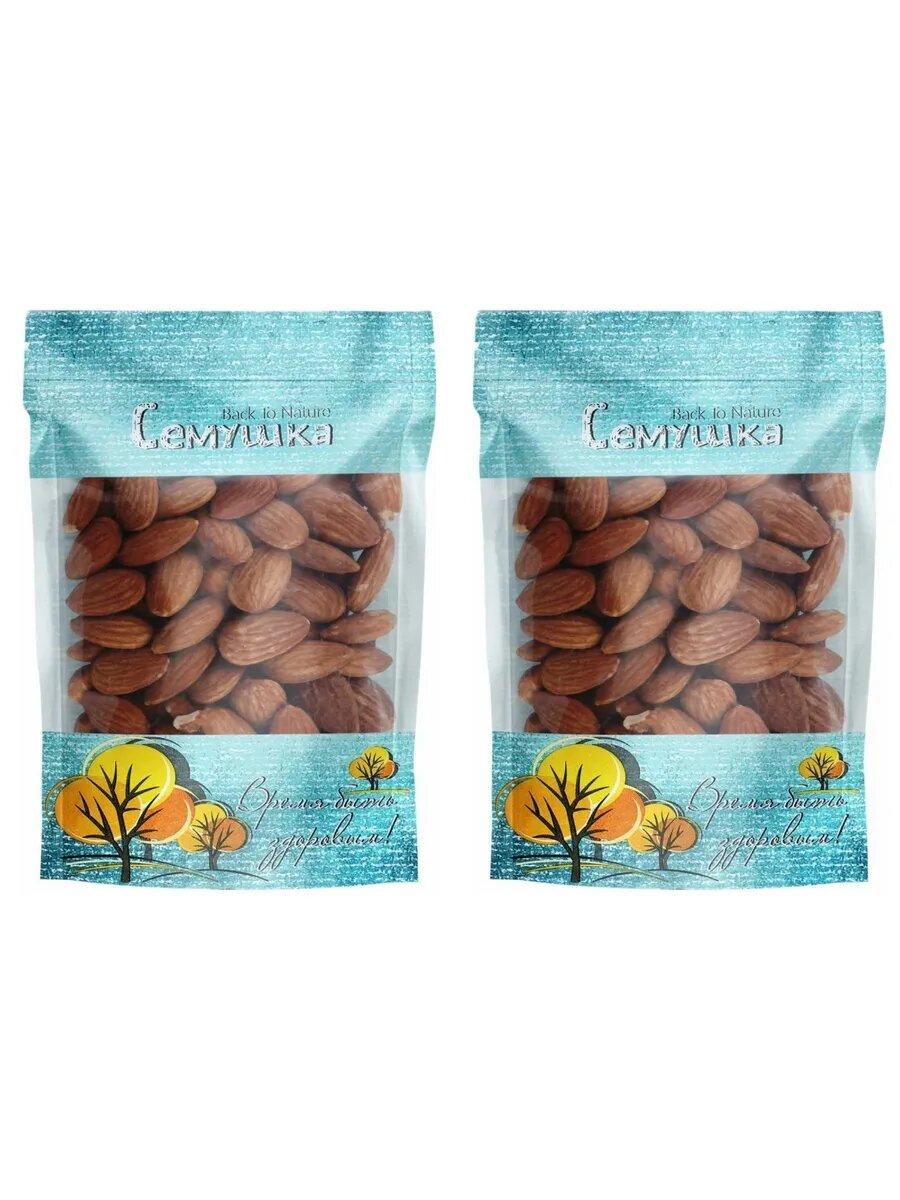 Семушка Миндаль жареный соленый, 2 шт по 50 г