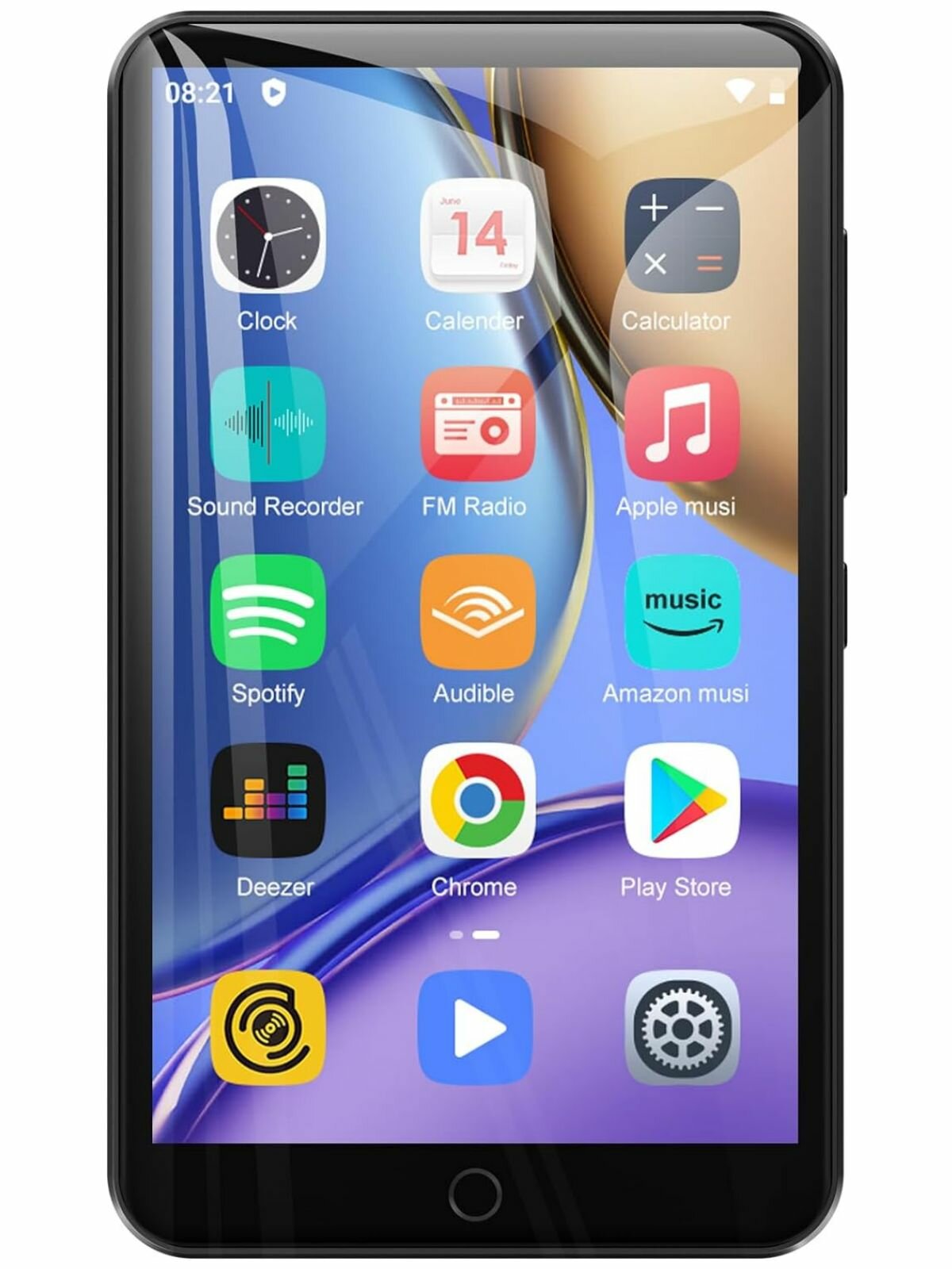 MP3-плеер 80 Гб, Oilsky M303pro Android 9.0 с Bluetooth и WiFi, 4,0-дюймовый сенсорный экран с динамиками, FM-радио, электронные книги, емкость до 512 Гб