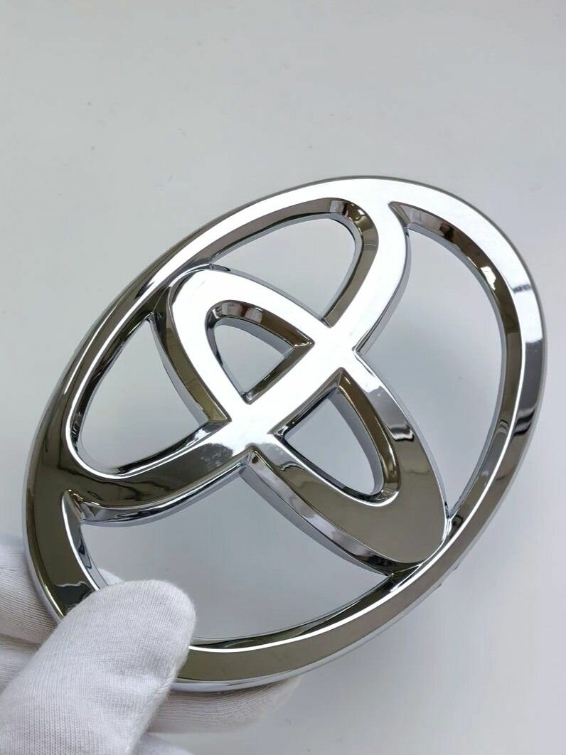Эмблема Toyota 120*80 мм значок шильдик Toyota Тойота логотип