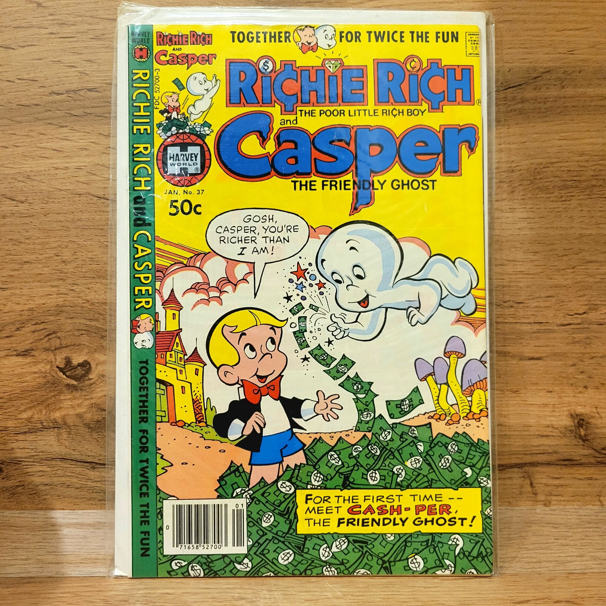Раритетный Комикс Richie Rich Casper #37. 1975 Год. Комикс (сингл) на английском языке