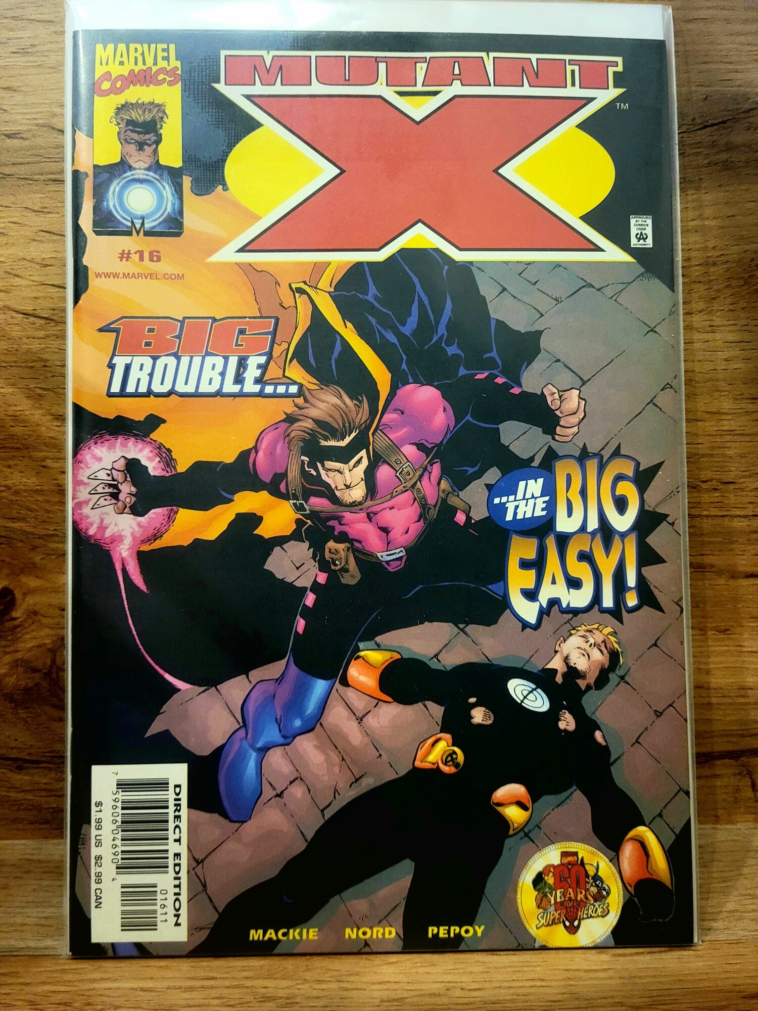 Ретро Комикс Mutant X #16. 1998 Год. Оригинал!