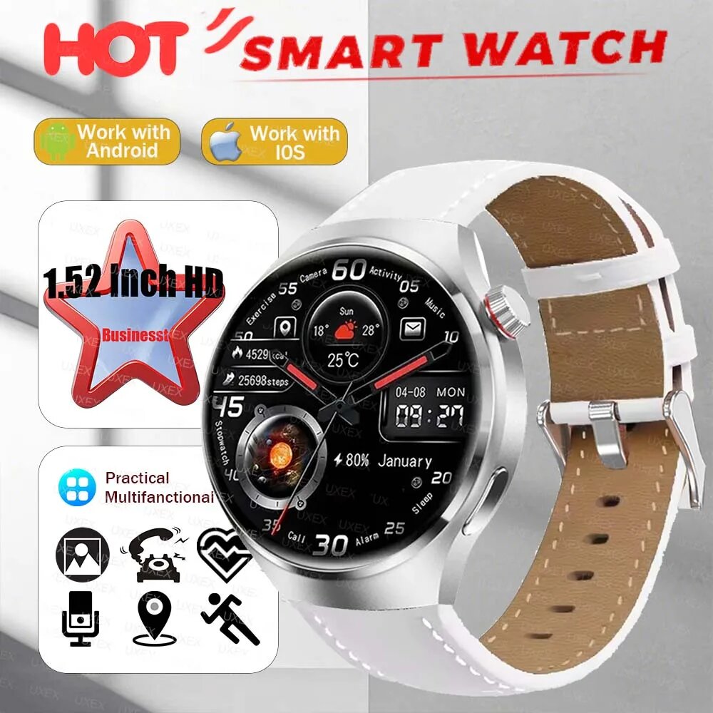 Умные часы мужские Silvery 1.52" HD GPS Bluetooth B014