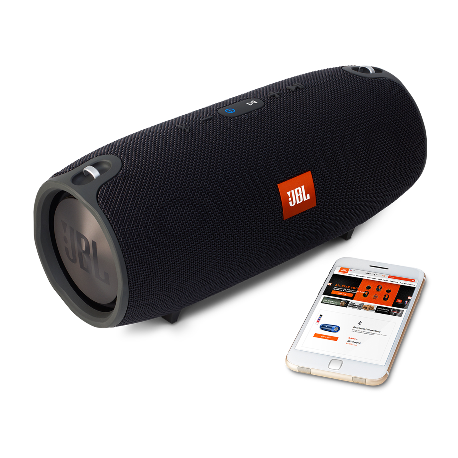 Портативная акустика JBL Xtreme 40Вт, Bluetooth, влагозащита