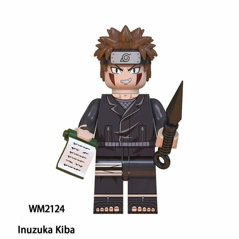 Фигурка конструктор Киба Инузука / Наруто Naruto / Аниме наруто (14+)