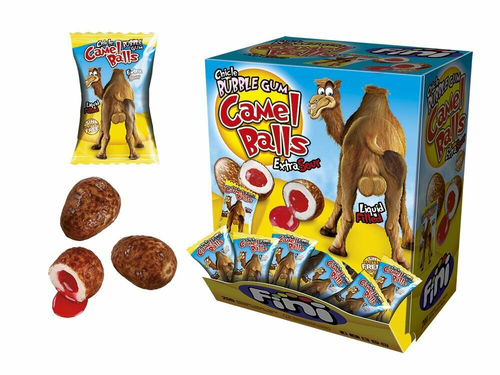 Жевательная резинка Fini Camel Balls / Фини Кэмел Боллс (Испания), 25 шт. по 5 грамм