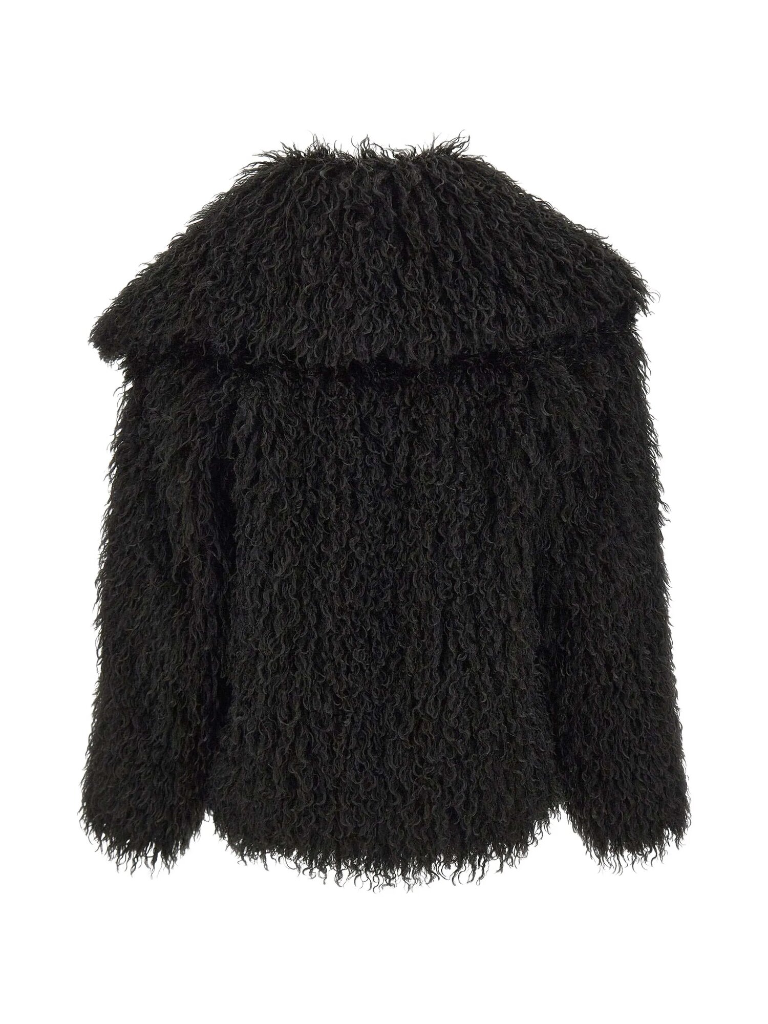 Шуба KAOS Faux-fur wide-collar jacket, размер 44 — фото 1