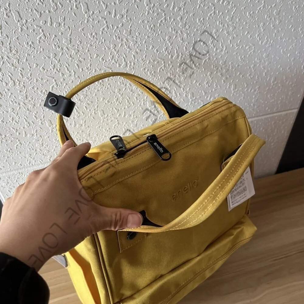 Рюкзак Anello, желтый, унисекс, размеры 27x40x17 см, коллекция Весна-лето 2025 — фото 1