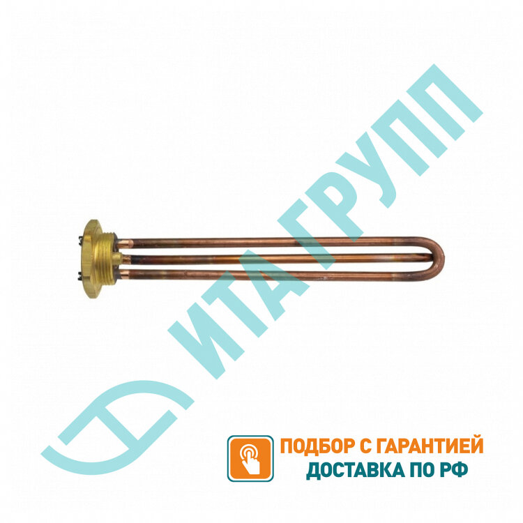 ТЭН 2кВт (2000Вт) RDT, резьбовой 42мм для Ariston, De Luxe, Real, Thermex, под анод М6, 20220