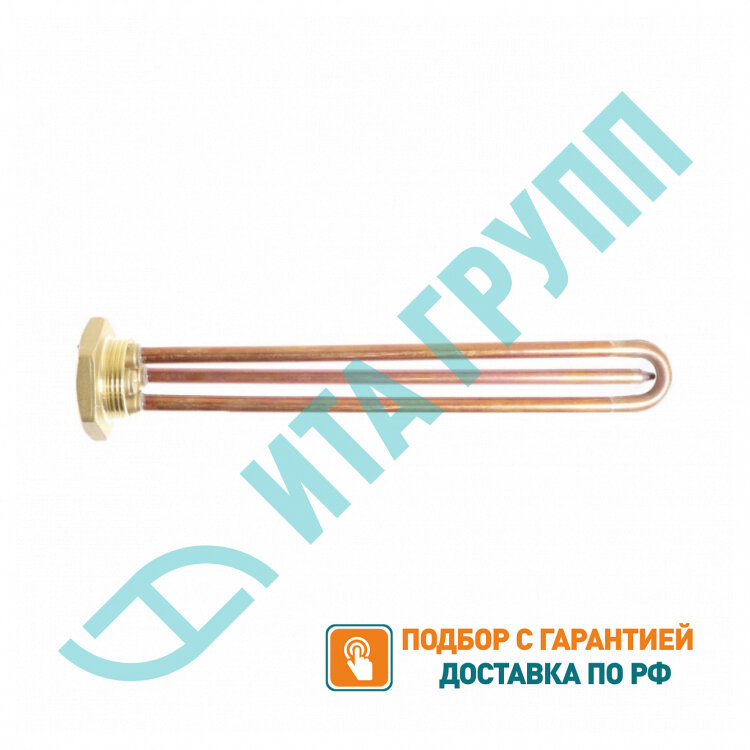 ТЭН 2,5кВт (2500Вт) RDT, резьбовой 42 мм для Ariston, De Luxe, Real, Thermex, под анод М6, 282245