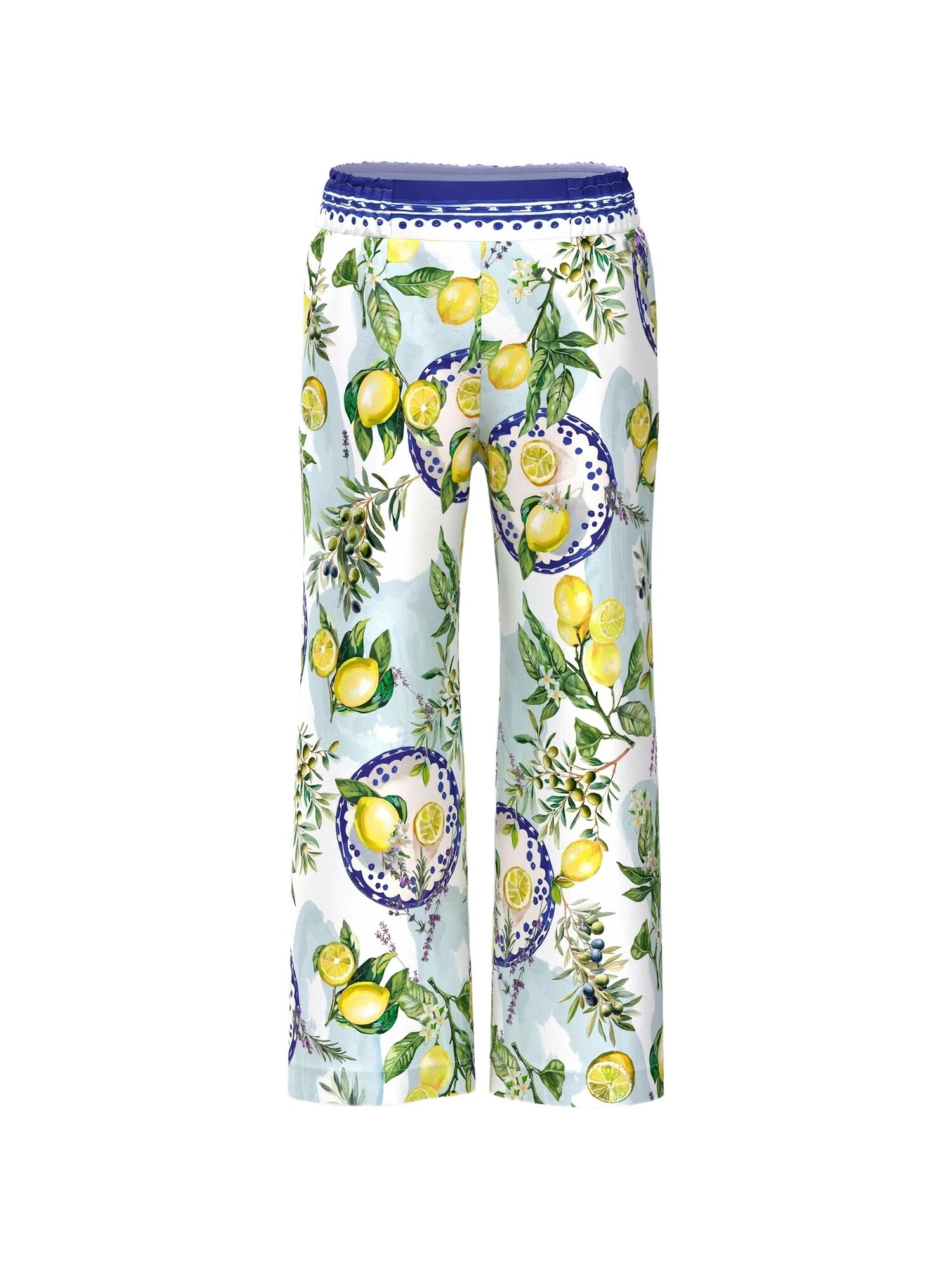 Брюки Washington lemon-print palazzo pants