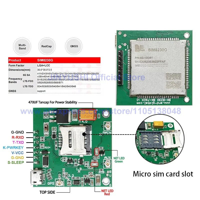 Модуль SIMCom SIM8230G 5G — фото 1