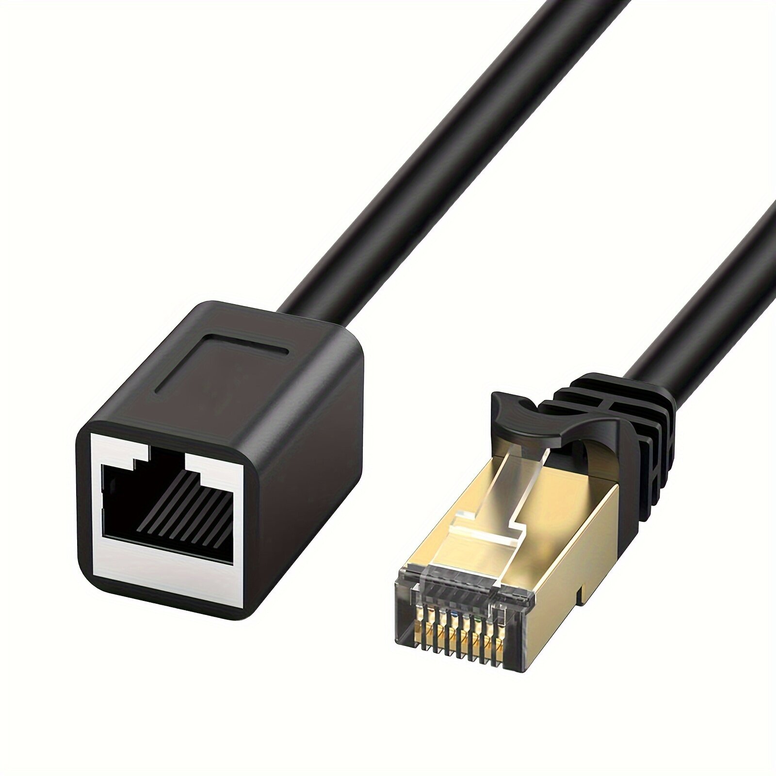 Кабель-удлинитель Ethernet Cat 8 FTP экранированный RJ45 (папа-мама) 1.83 м (6 футов) 40 Гбит/с