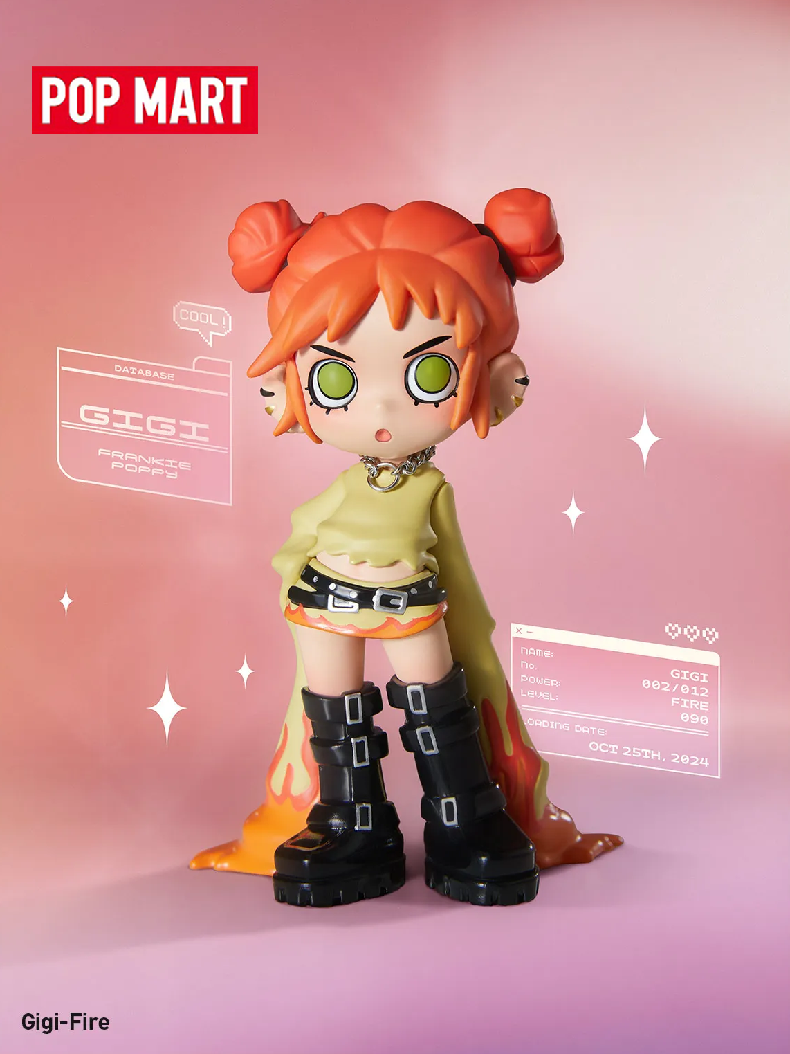 Коллекционная фигурка Слепая коробка POP MART Lil Peach Riot Loading Series Figures-Gigi Fire