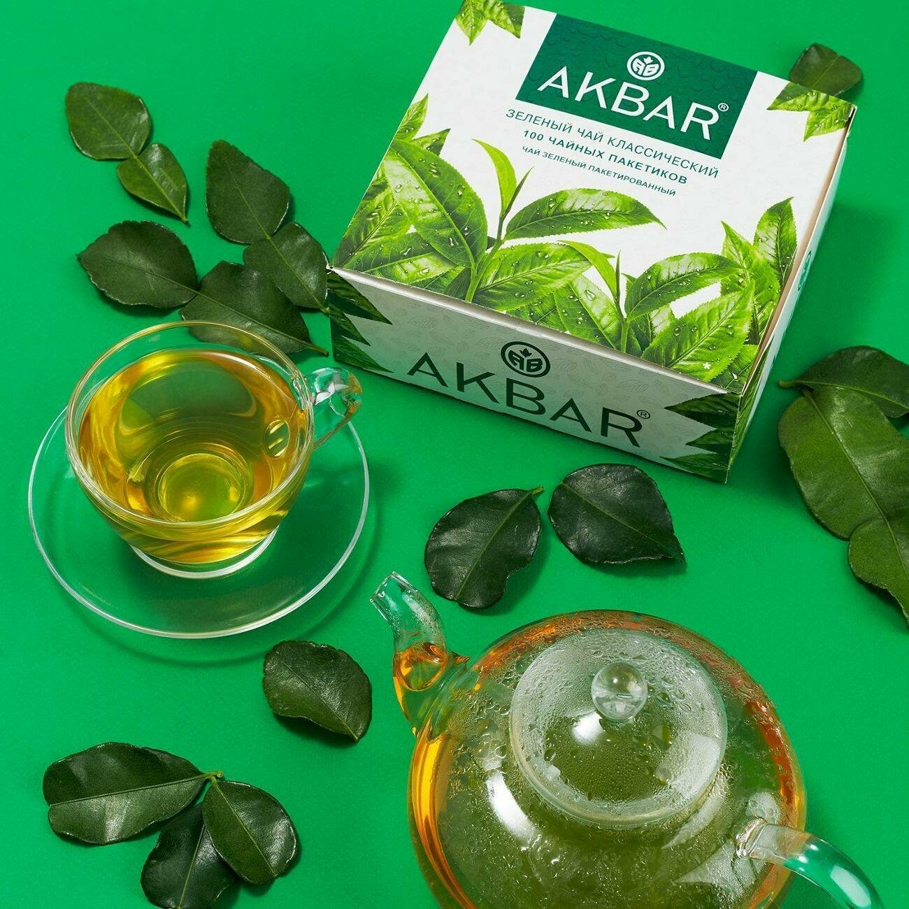 ЧАЙ Akbar зеленый Классический